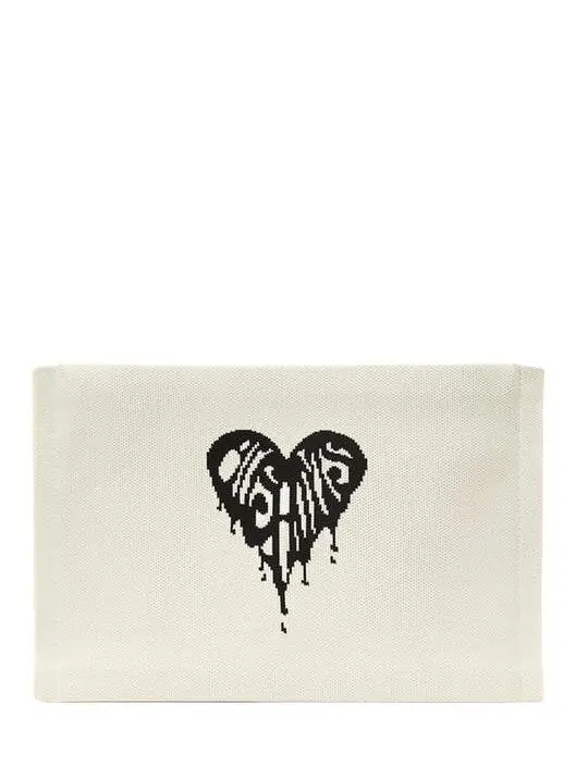 ALLSAINTS Izzy Heart Clutch - White