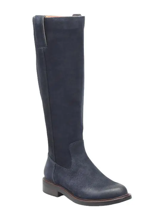 SOFFT Leather Knee High Boots - Blue