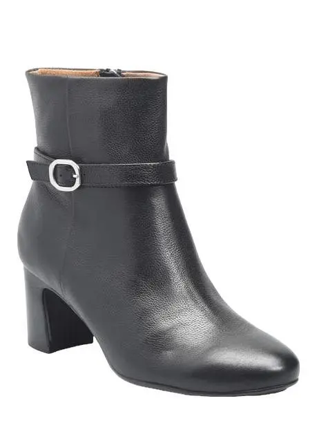 SOFFT Leather Ankle Bootie - Black