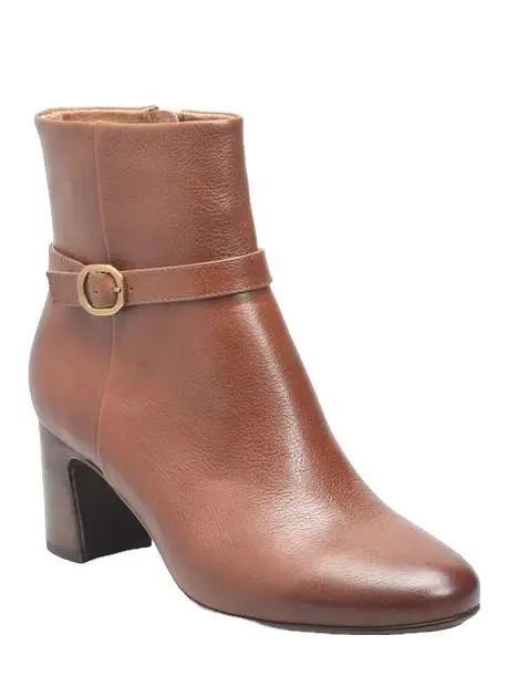 SOFFT Leather Ankle Bootie - Golden Brown