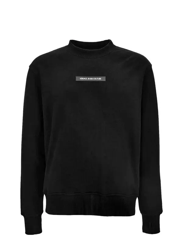 Versace Embroidered-logo Sweatshirt - Black