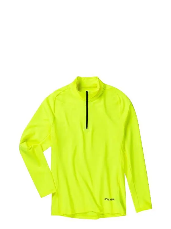 GOREWEAR Everyday Mid Quarter-zip Top - Neon Yellow