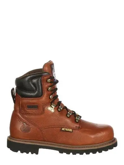 GEORGIA BOOT Hammer Internal Metatarsal Steel Toe Work Boots - Briar Brown