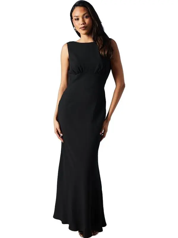 Coast Cowl Back Maxi Dress - Black