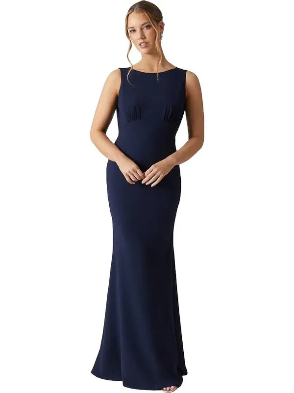 Coast Cowl Back Maxi Dress - Navy