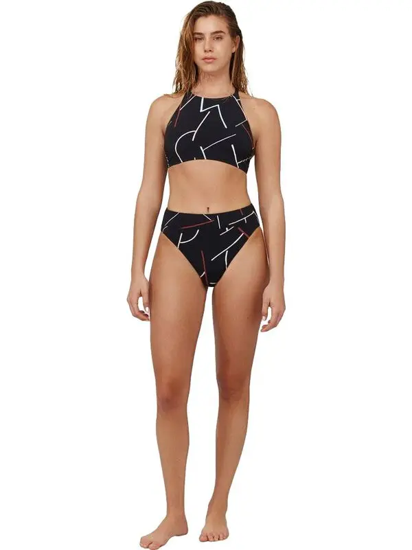 GOTTEX Kai High Neck Bikini Top - Multi Black