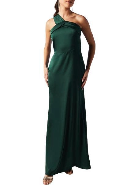Coast Asymmetric Neck Maxi Dress - Emerald