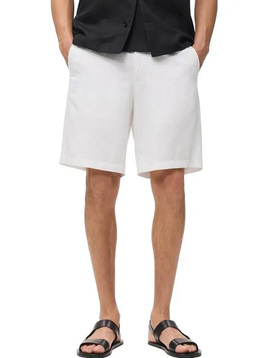 Mango Elastic Waist Shorts - Off White