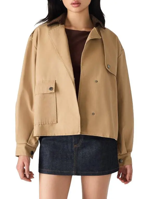 Steve Madden Luisa Twill Jacket - Tan