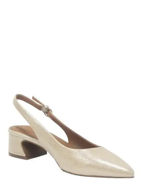 Gentle Souls Georgia Slingback Pointed Toe Pump - Sand Snake