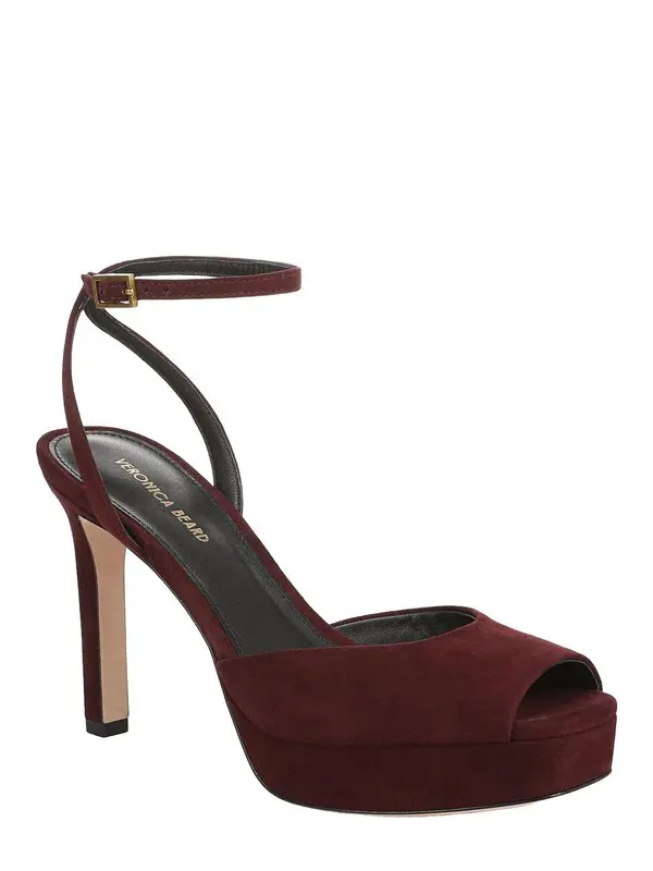 Veronica Beard Brianne Platform Sandals - Raisin
