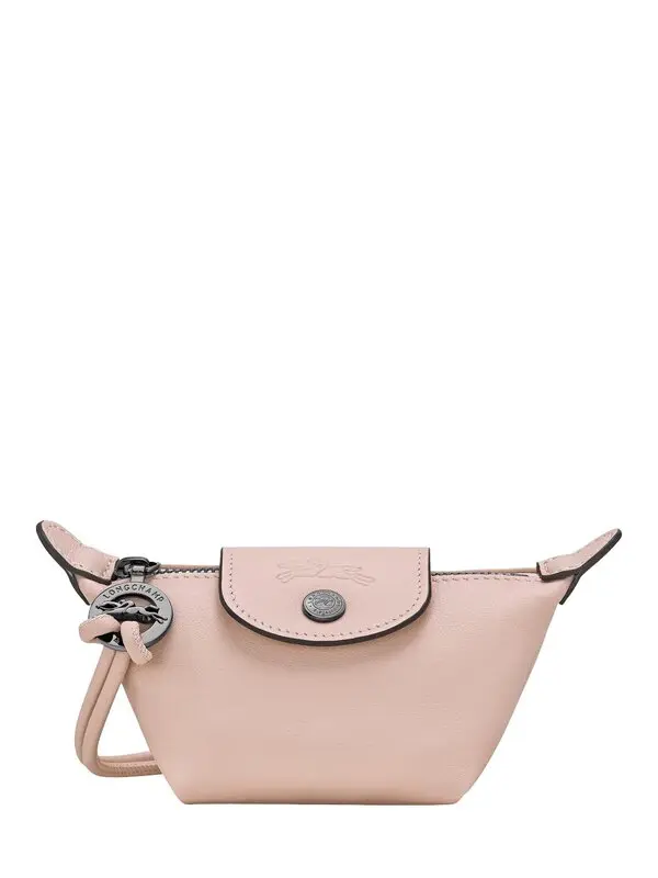Longchamp Le Pliage Xtra Leather Coin Purse - Beige