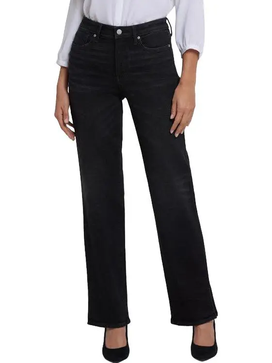 NYDJ Bailey High-waisted Straight Leg Jeans - French Nightfall