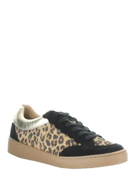 BOS. & CO. Missy Low Top Sneaker - Black/leopard Print