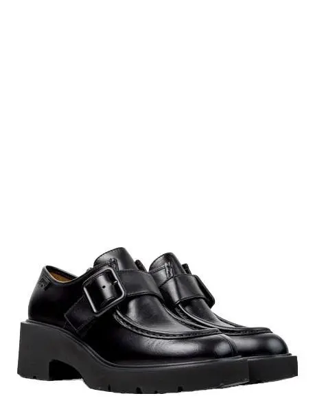 Camper Milah Monk Strap Loafer - Black