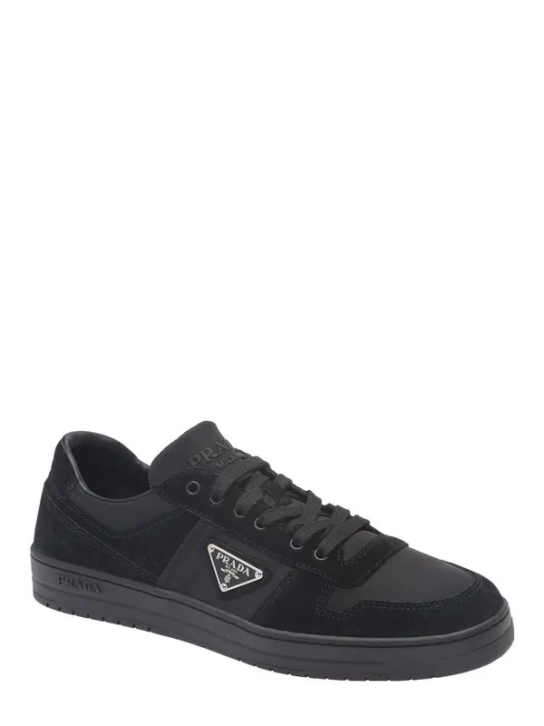 Prada Downtown Logo Low Top Sneakers - Nero