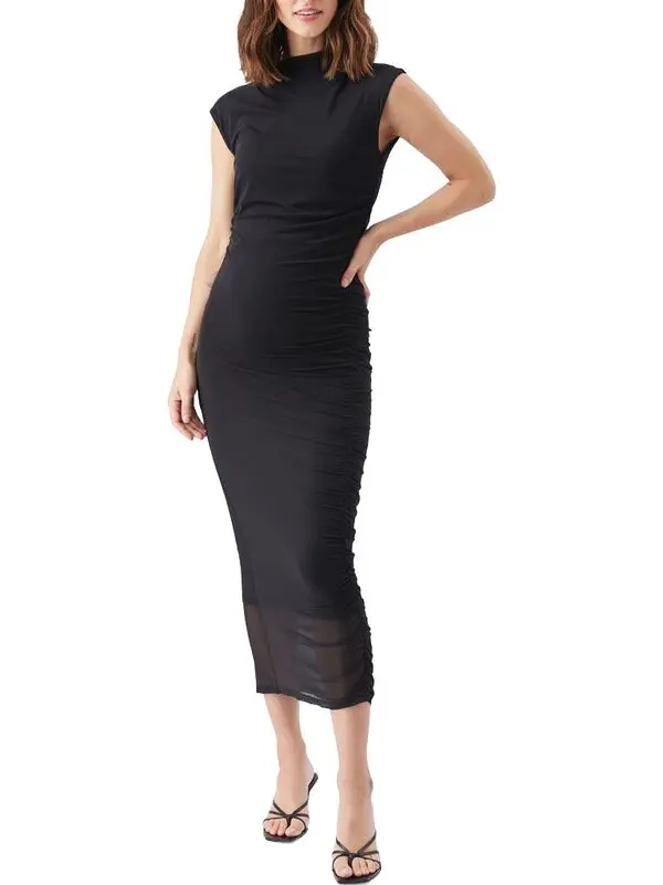 RIPE MATERNITY Mesh Bodycon Dress - Black