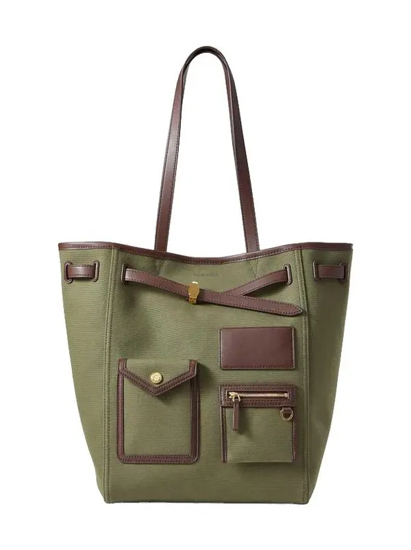 Veronica Beard Cargo Canvas Tote - Cypress