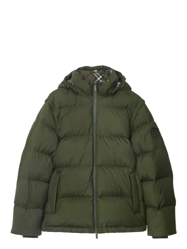 Burberry Detachable-sleeve Puffer Jacket - Green