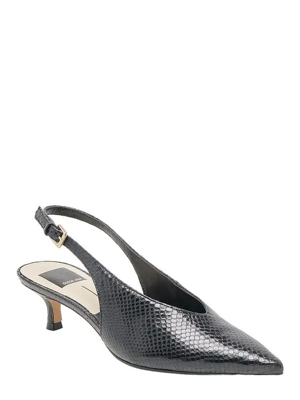Dolce Vita Alenna Slingback Pumps - Noir Embossed