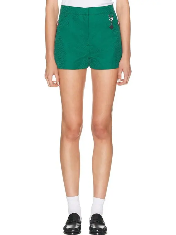 Casablanca Monogram Short - Evergreen