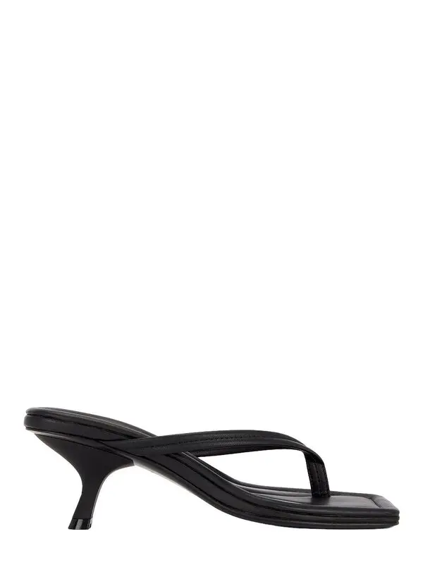 ST. AGNI Thong Detail Heel - Black
