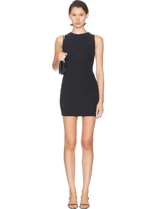 FLEUR DU MAL Hourglass Rib Dress - Black
