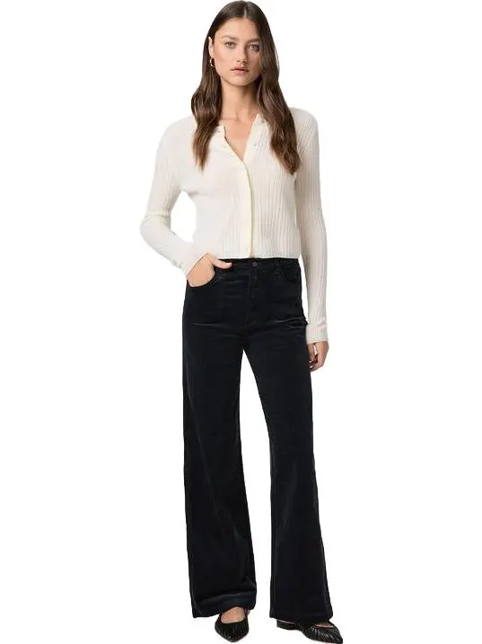 Paige Anessa Wide Leg Pant - Navy