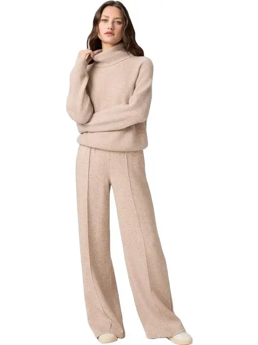 Paige Harper Wide Leg Pant - Natural