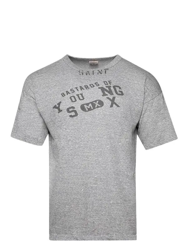 SAINT MXXXXXX X Berberjin Young Short Sleeve Tee - Grey
