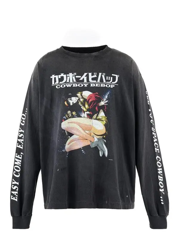 SAINT MXXXXXX X Cowboy Bepop Long Sleeve Tee - Black