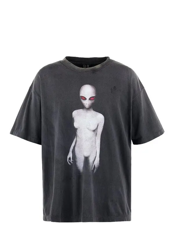 SAINT MXXXXXX Alien Short Sleeve Tee - Black