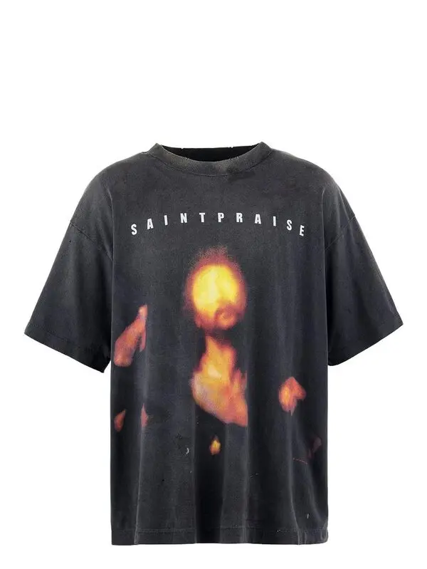 SAINT MXXXXXX Saint Praise Tee - Black