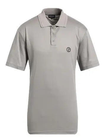 Giorgio Armani Polo Shirt Size Cotton, Viscose, Polyester, Polyamide, Elastane - Grey