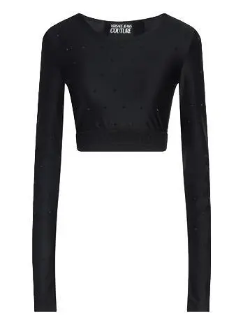 Versace Top In Polyester And Elastane - Black