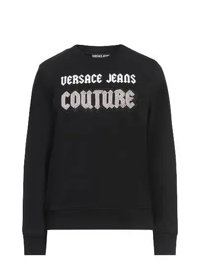 Versace Cotton French Terry Sweatshirt - Black
