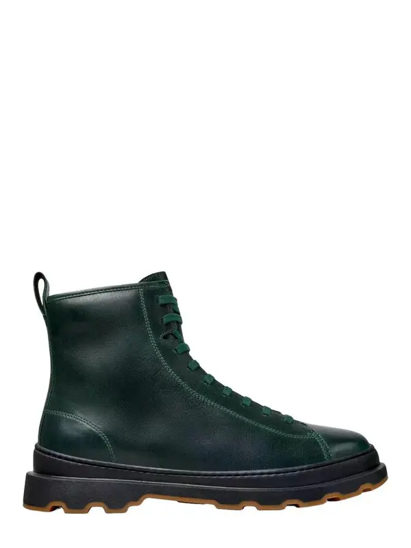 Camper Brutus Lace-up Leather Boots - Green