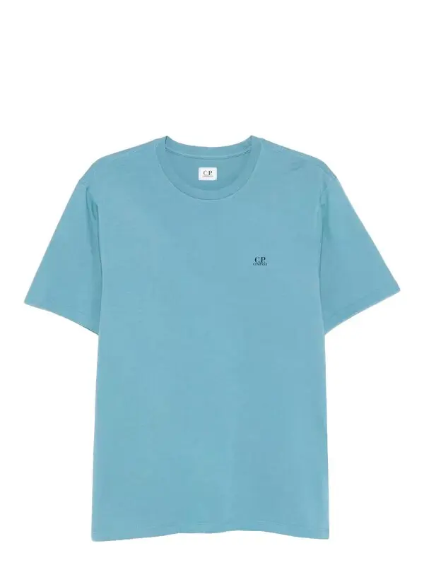 C.P. COMPANY Logo-print Cotton T-shirt - Blue