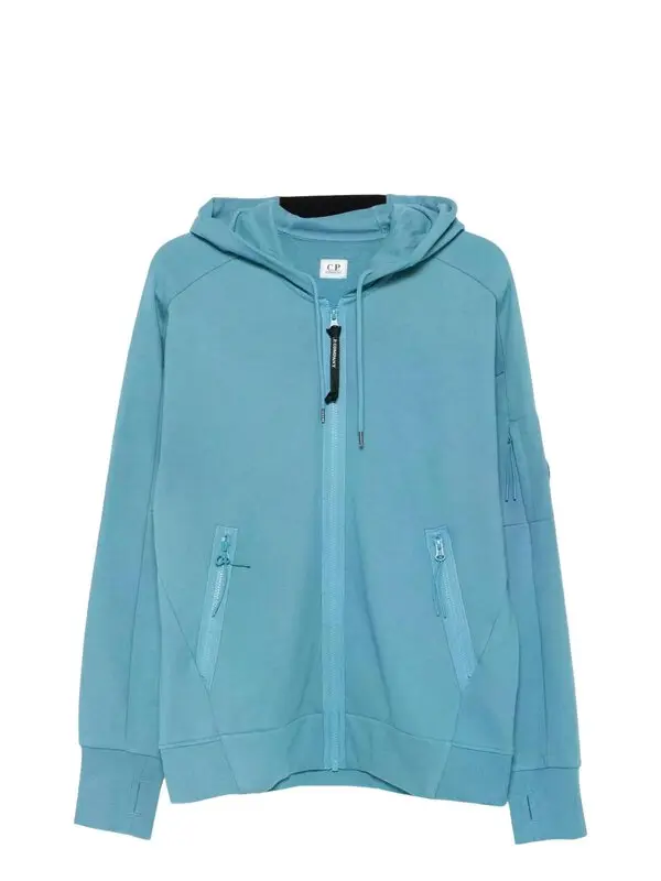 C.P. COMPANY Zip-up Hoodie - Blue