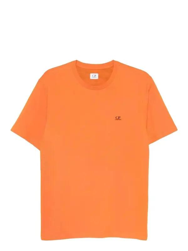 C.P. COMPANY Logo-print Cotton T-shirt - Orange