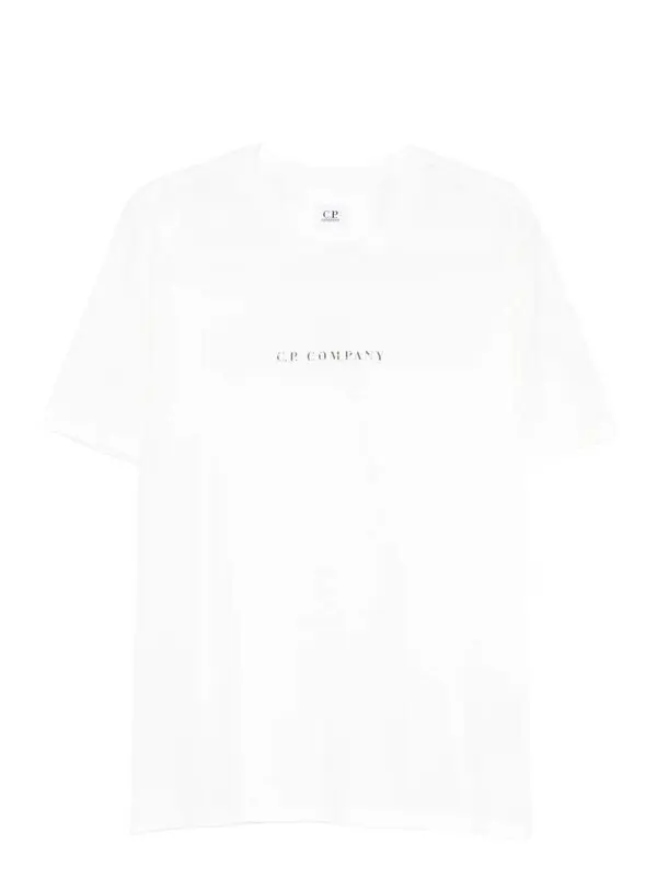C.P. COMPANY Logo-print Cotton T-shirt - White
