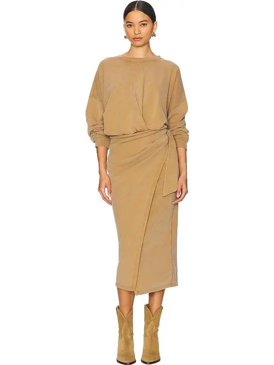 Isabel Marant Sandrina Wrap Dress - Caramel