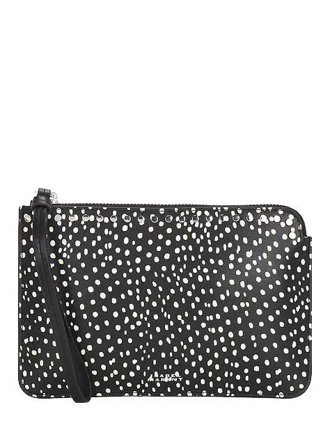 Isabel Marant Flat Pouch - Black & Ecru