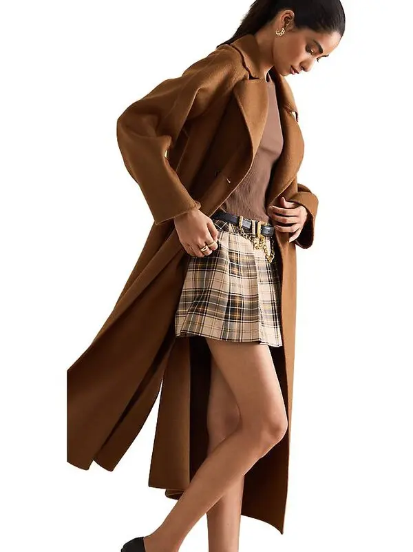 Anthropologie Double-faced Wool Blend Coat Jacket - Camel
