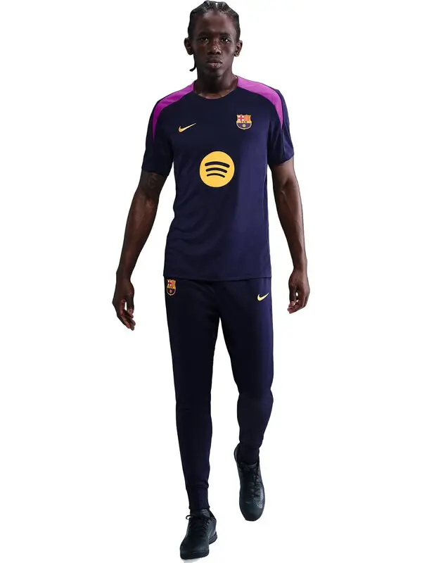 Nike Fc Barcelona Strike Dri-fit Soccer Knit Track Pants - Purple