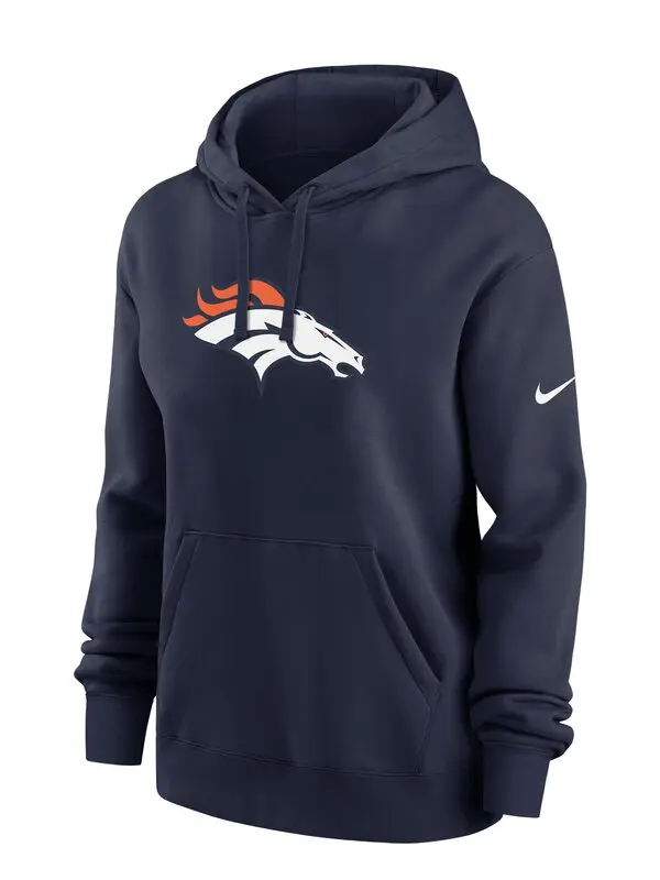 Nike Denver Broncos Club Nfl Pullover Hoodie - Blue