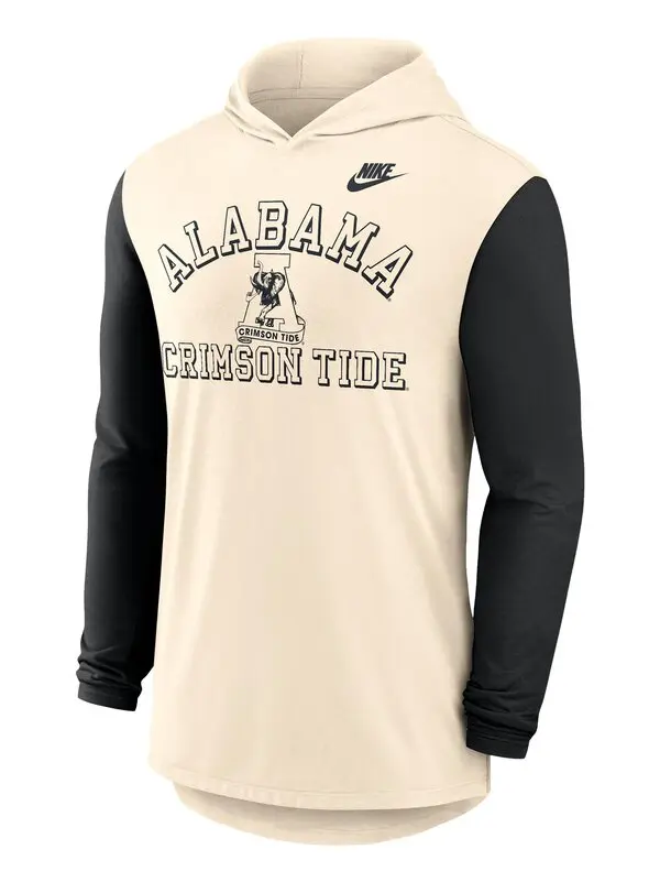 Nike Legacy Dri-fit College Long-sleeve Hooded T-shirt - Brown
