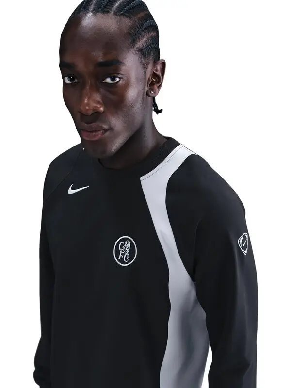Nike Chelsea Fc Third Total 90 Soccer Crew-neck Top - Black
