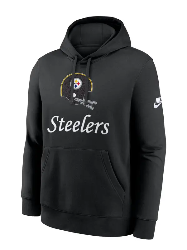 Nike Pittsburgh Steelers Nfl Pullover Hoodie - Black