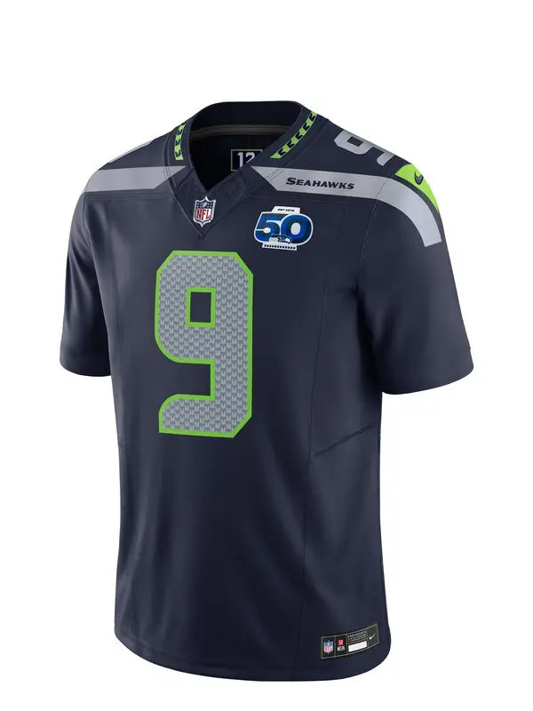 Nike Kenneth Walker Iii Seattle Seahawks 50th Anniversary Dri-fit Nfl Limited Jersey - Blue